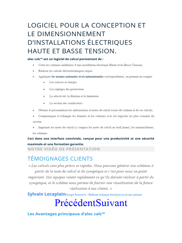 Logiciel Pour La Conception Et Le Dimensionnement D | PDF | Réseau ...