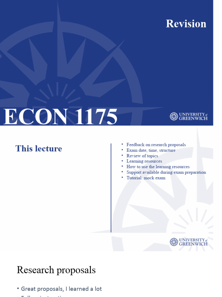 Revision Lecture | PDF | Methodology | Survey Methodology Revision Lecture | PDF | Methodology | Survey Methodology