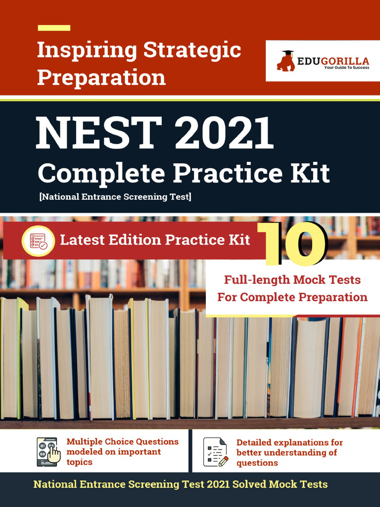 National Entrance Screening Test Nest Entrance Exam 2021 For Niser 10 ...