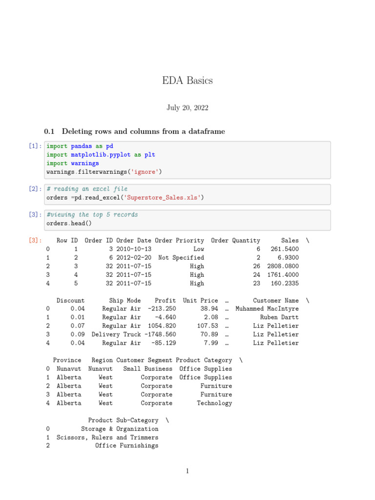 Exploratory Data Analysis Basics | PDF | Quartile