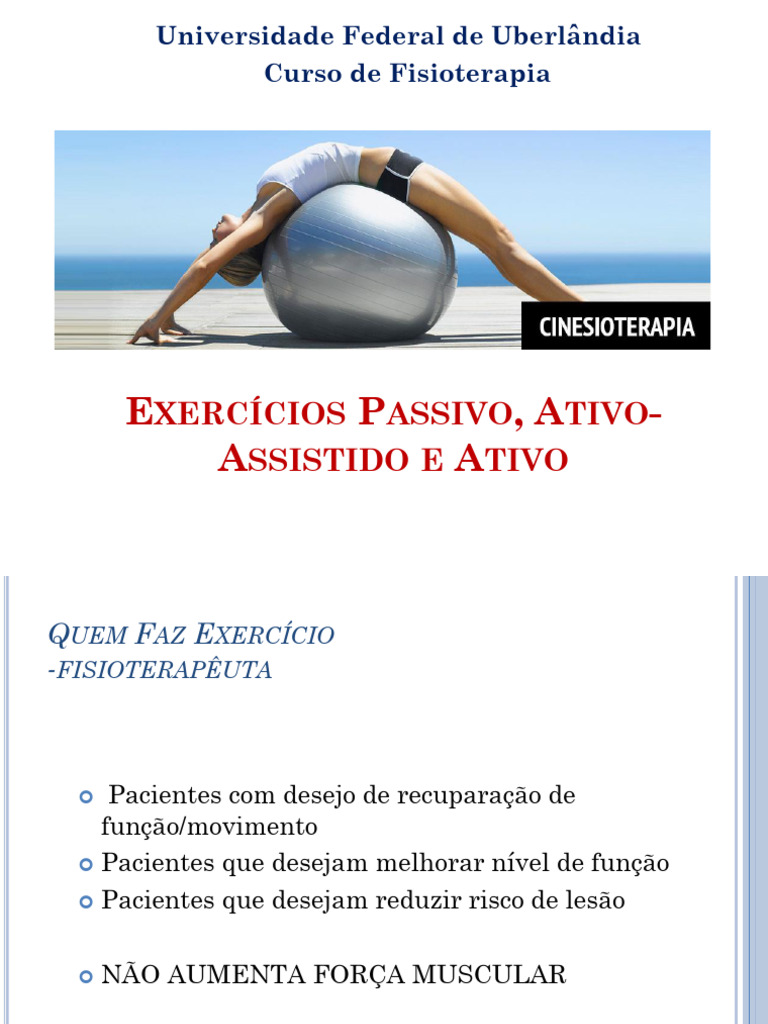 3 Exercícios Passivo ATIVO | PDF | Músculo | Flexibilidade (anatomia)