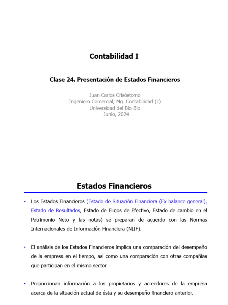 EEFF2024 Contabilidad | PDF | Contabilidad | Estado financiero