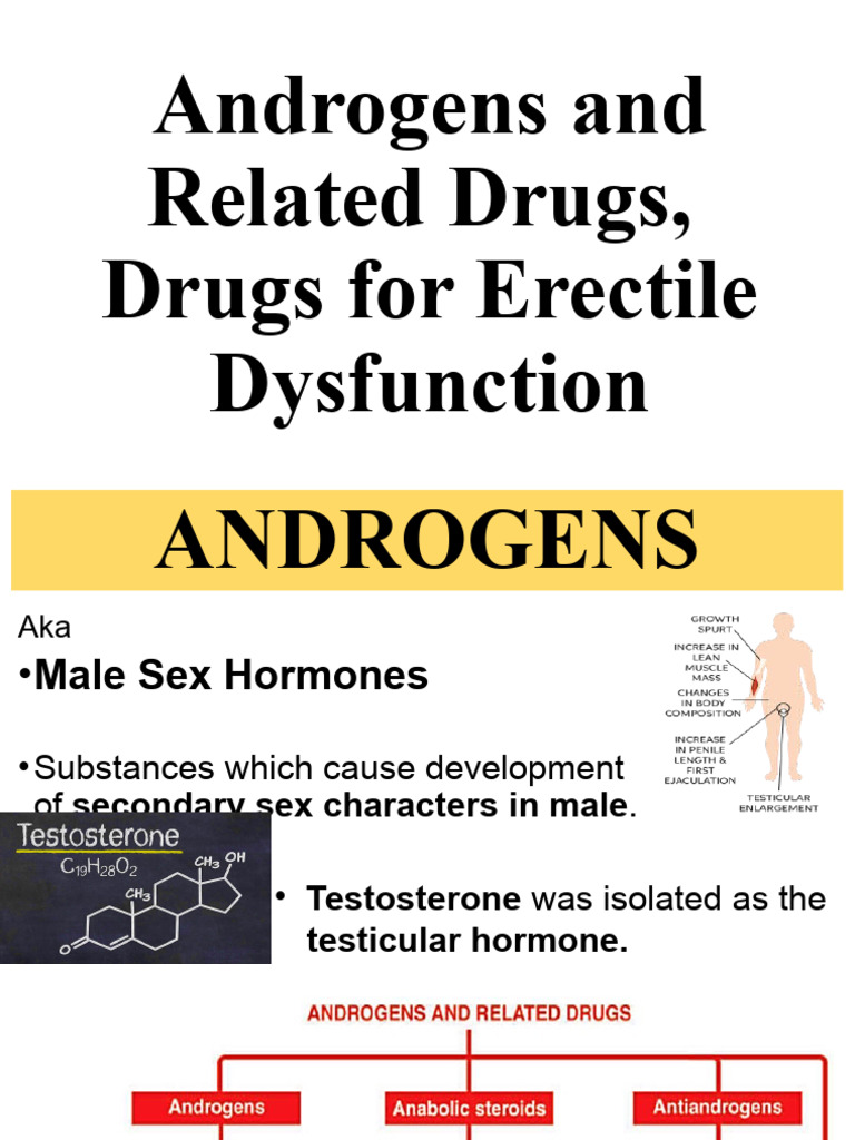 Androgens and Erectile Dysfunction Drugs | PDF | Testosterone | Androgen