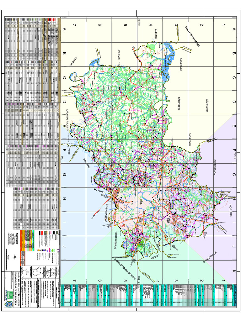 Novo Mapa Das Estradas Rurais Outubro 2020 - R02 | PDF
