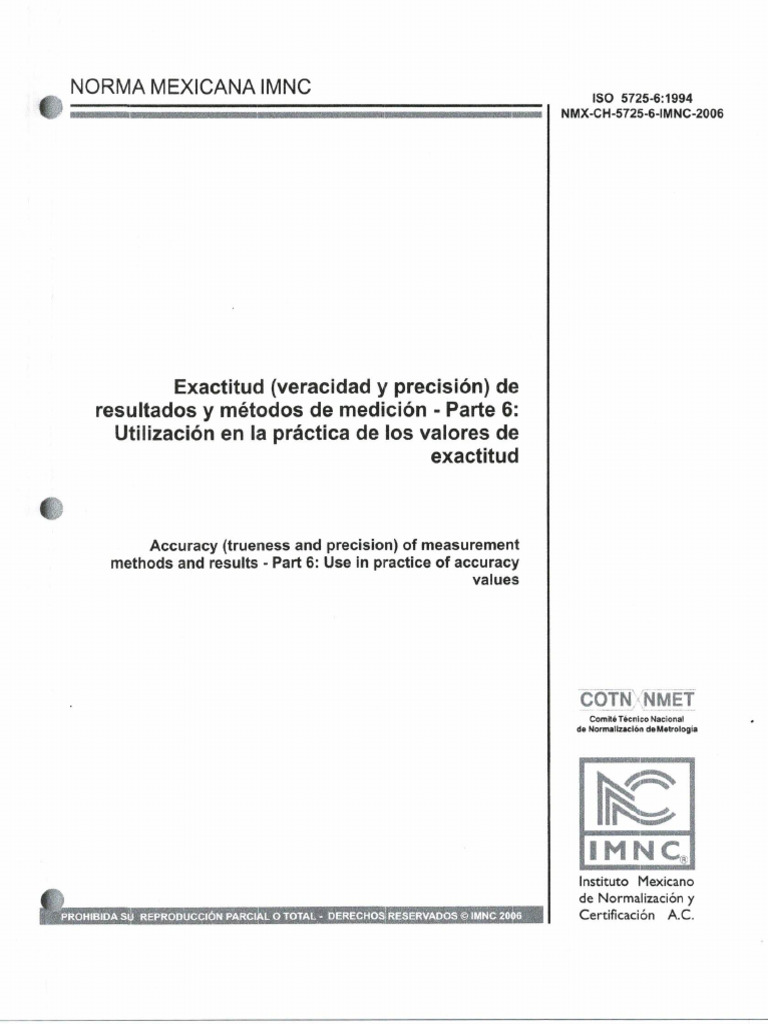 De-14 Nmx-Ch-5725-6-Imnc-2006 | PDF