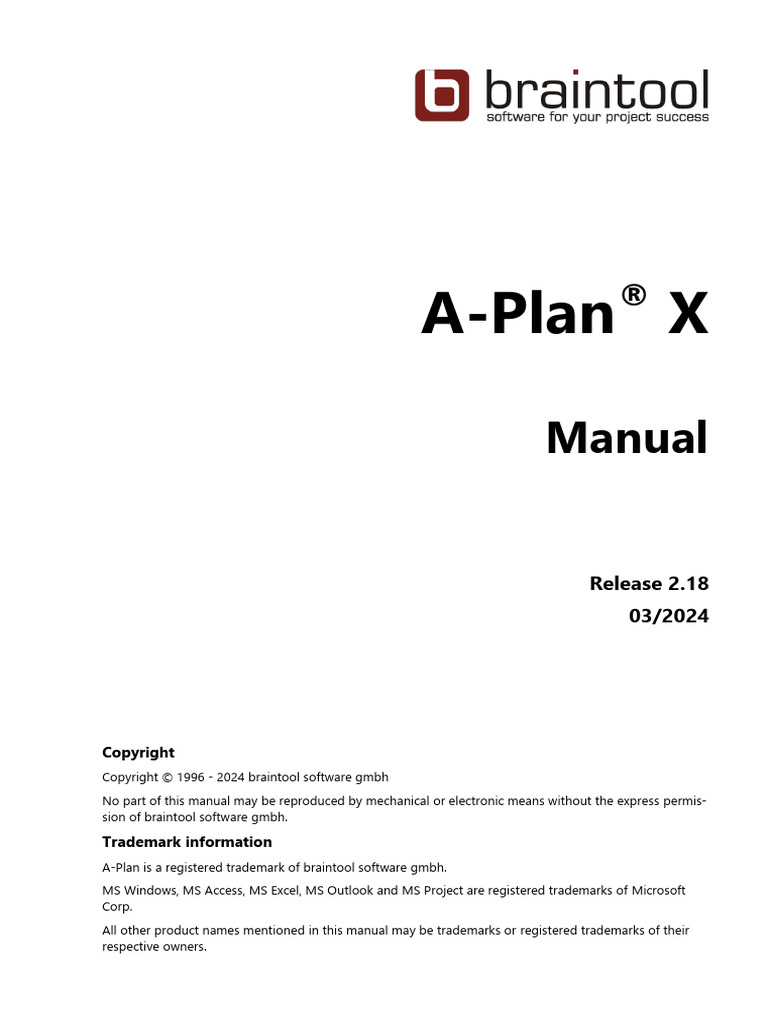 Manual A PlanX | PDF | Databases | Microsoft Excel