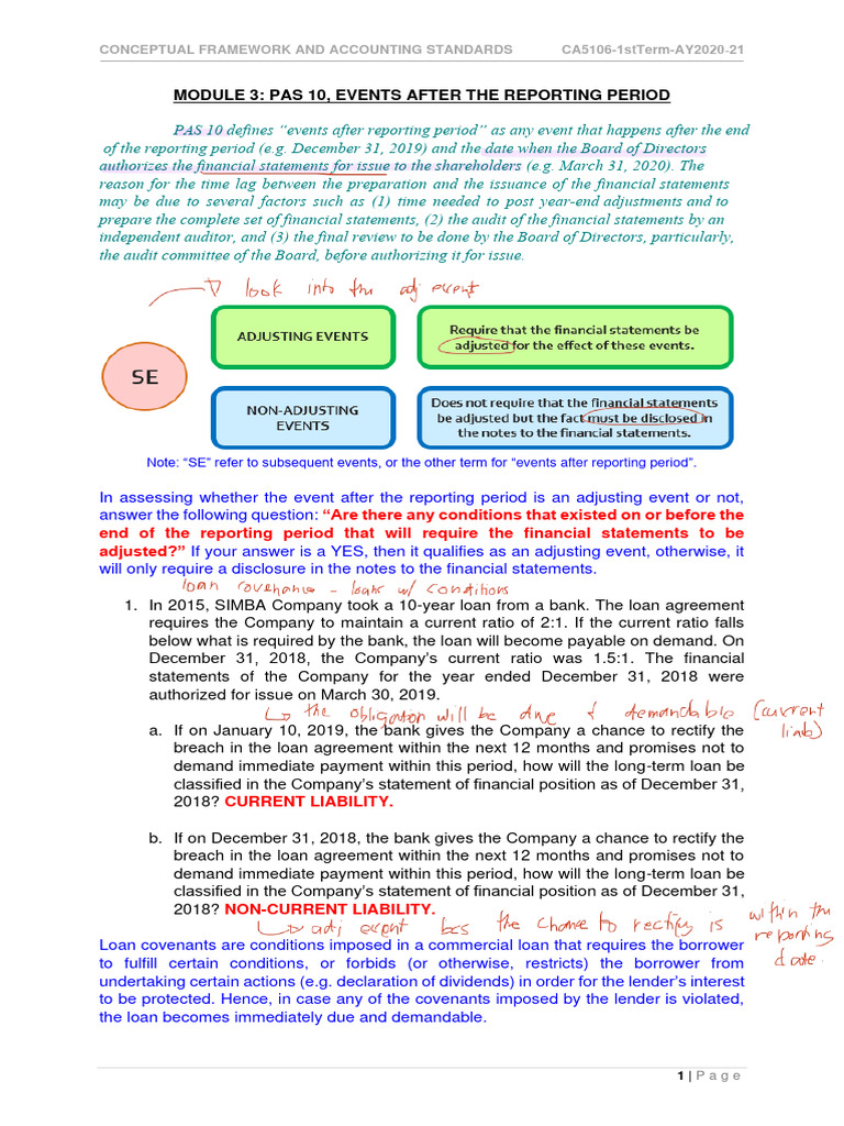 Adjusting Events in Financial Reporting | PDF | Balance Sheet | Dividend