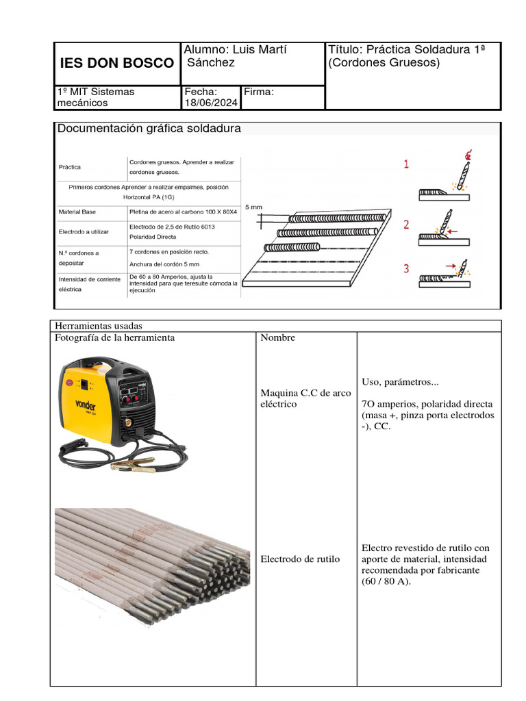 1 Pieza Soldar | PDF | Soldadura | Construcción