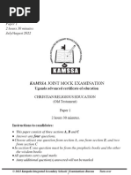 S.6 Divinity (Paper 4) | PDF | Marriage | Family