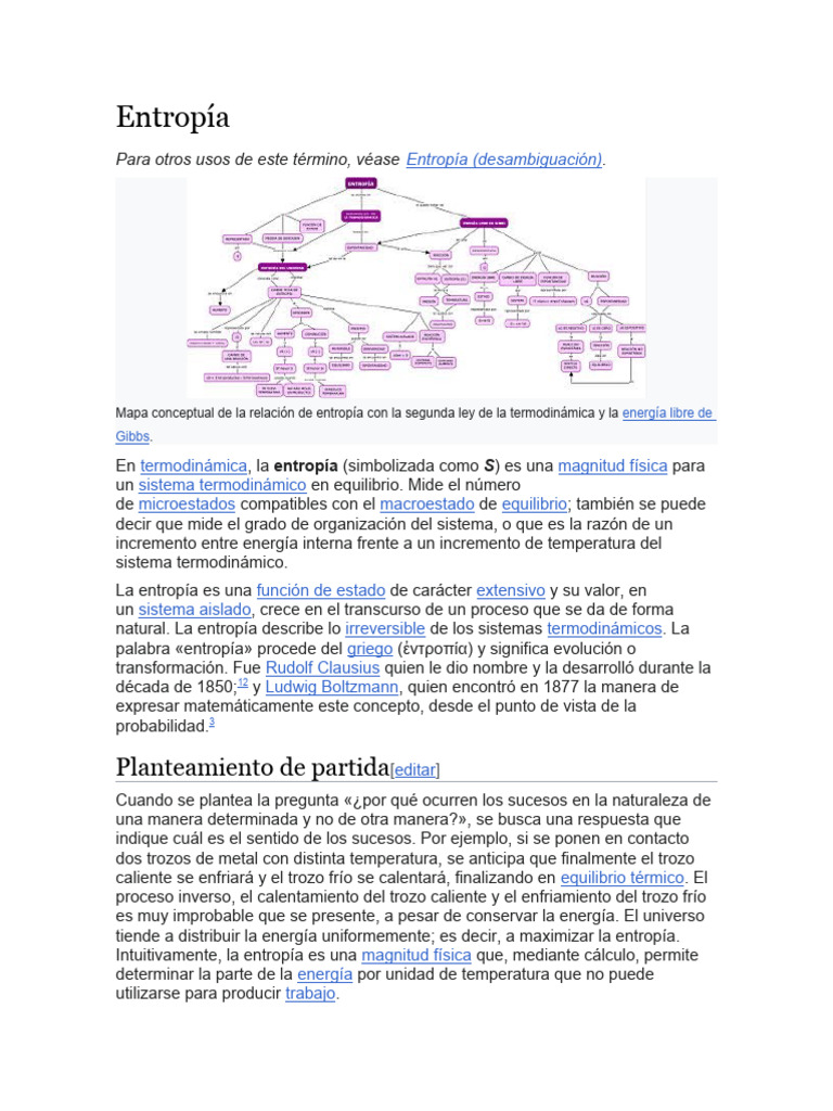 Entropía | PDF | Entropía | Termodinámica