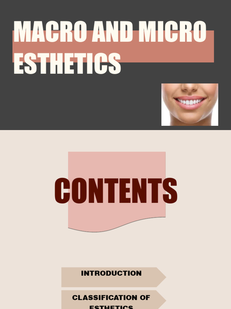 Macro and Microesthetics | PDF | Mouth | Tooth