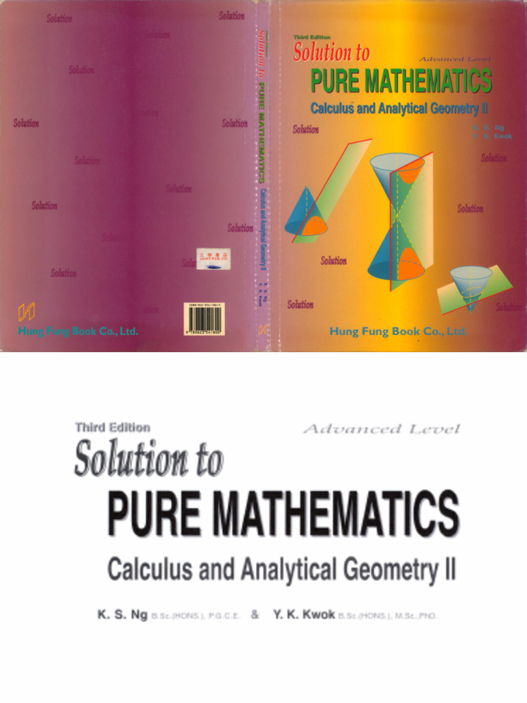 Hung Fung 3rd Edition Pure Mathematics Book 3 (Calculus II) Solutions | PDF