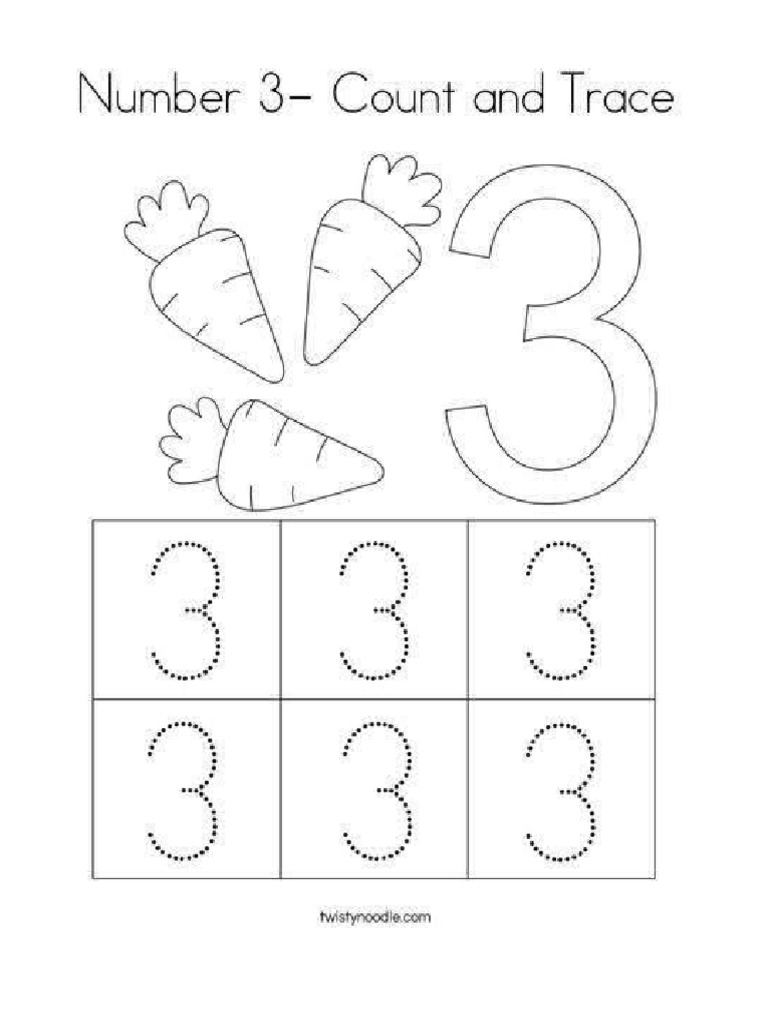 2k Numbers 3 4 Worksheet | PDF