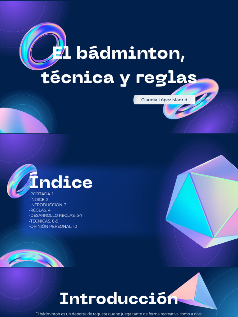 Introducción al Bádminton: Reglas y Técnicas | PDF | Deportes