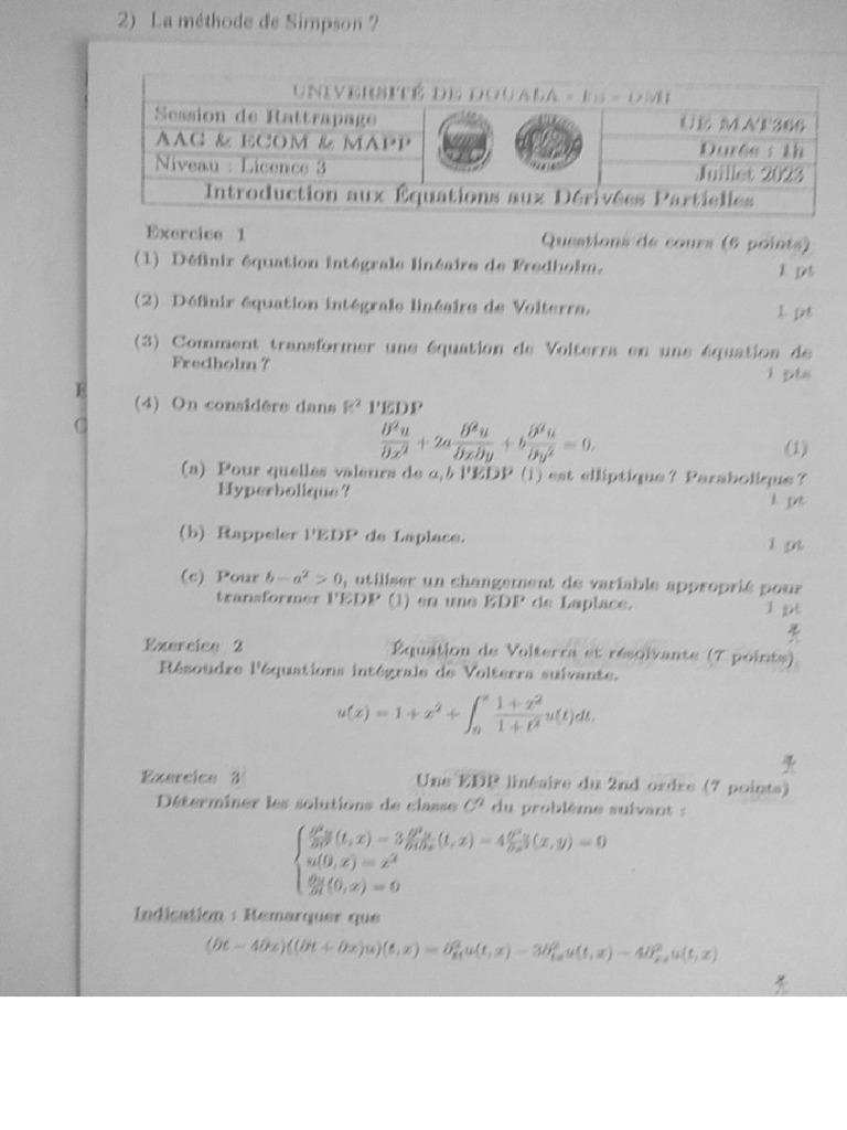 Epreuves de Licence Maths | PDF