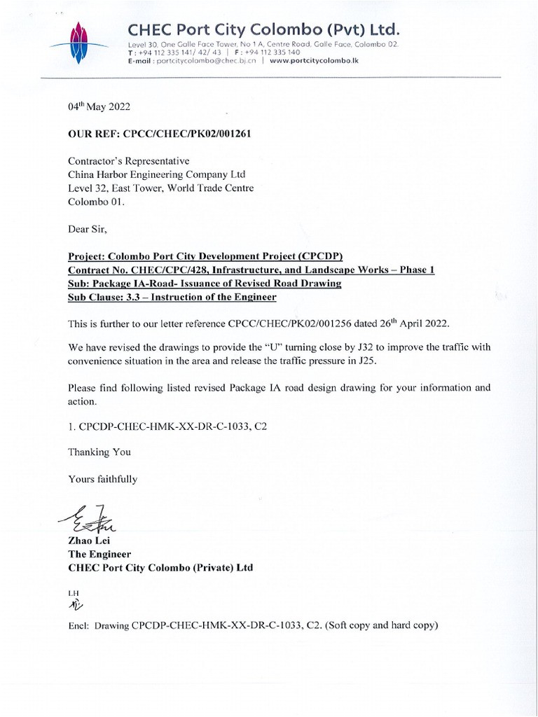 Package IA-Road - Issuance of Revised Road Drawing | PDF | Road Transport