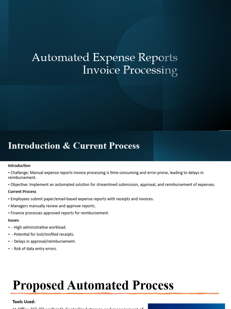 Automated Expense Reports Invoice Processing | PDF | Automation ...