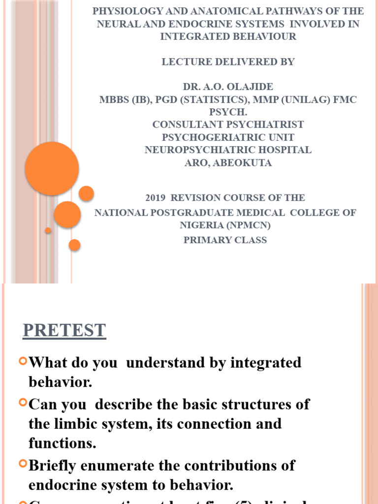 Integrated Behavior | PDF | Limbic System | Hippocampus