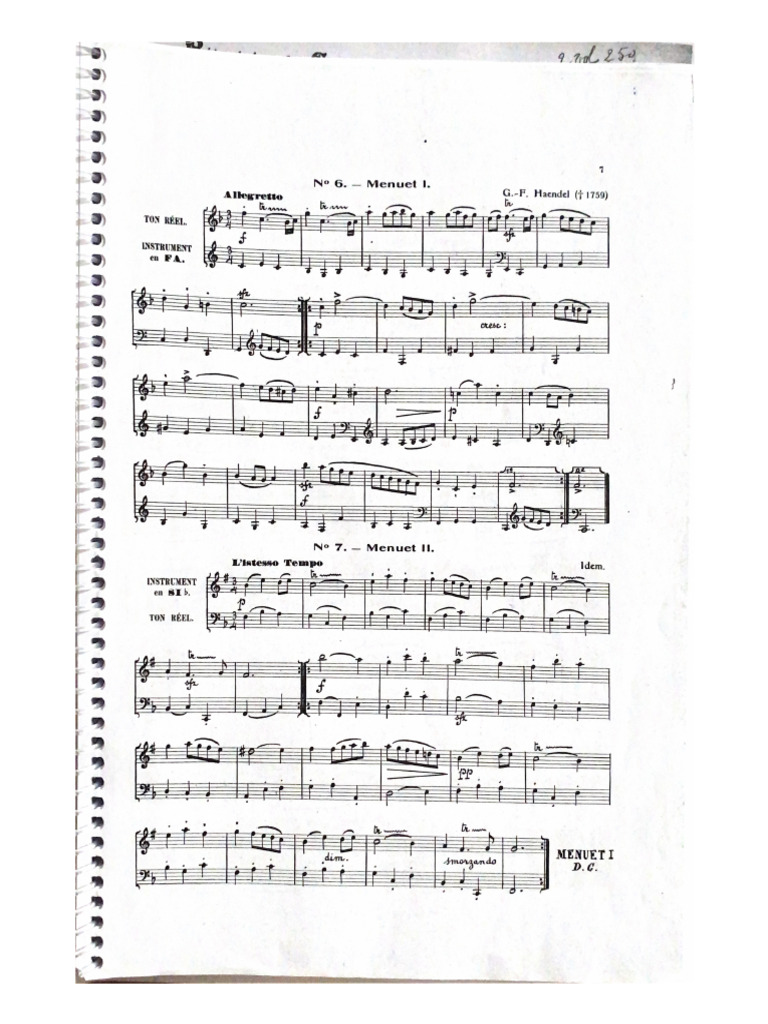 Edouard Samuel Menuet 1 | PDF