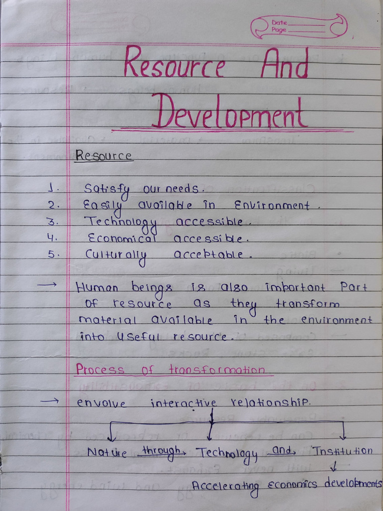 Resources and Development (Copy) | PDF