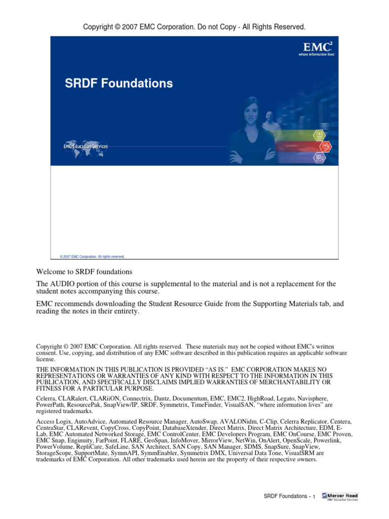 R - SRD Foundations | PDF | Replication (Computing) | Disaster Recovery