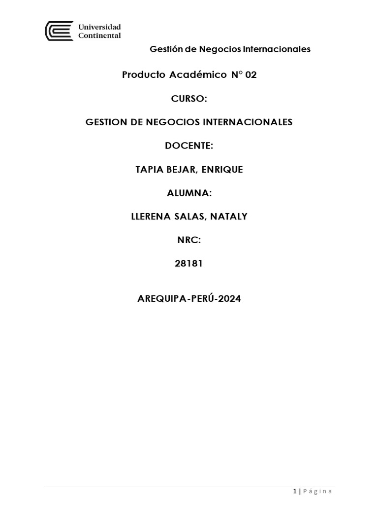 PRODUCTO ACADEMICO 02 | PDF | Arancel | Economias