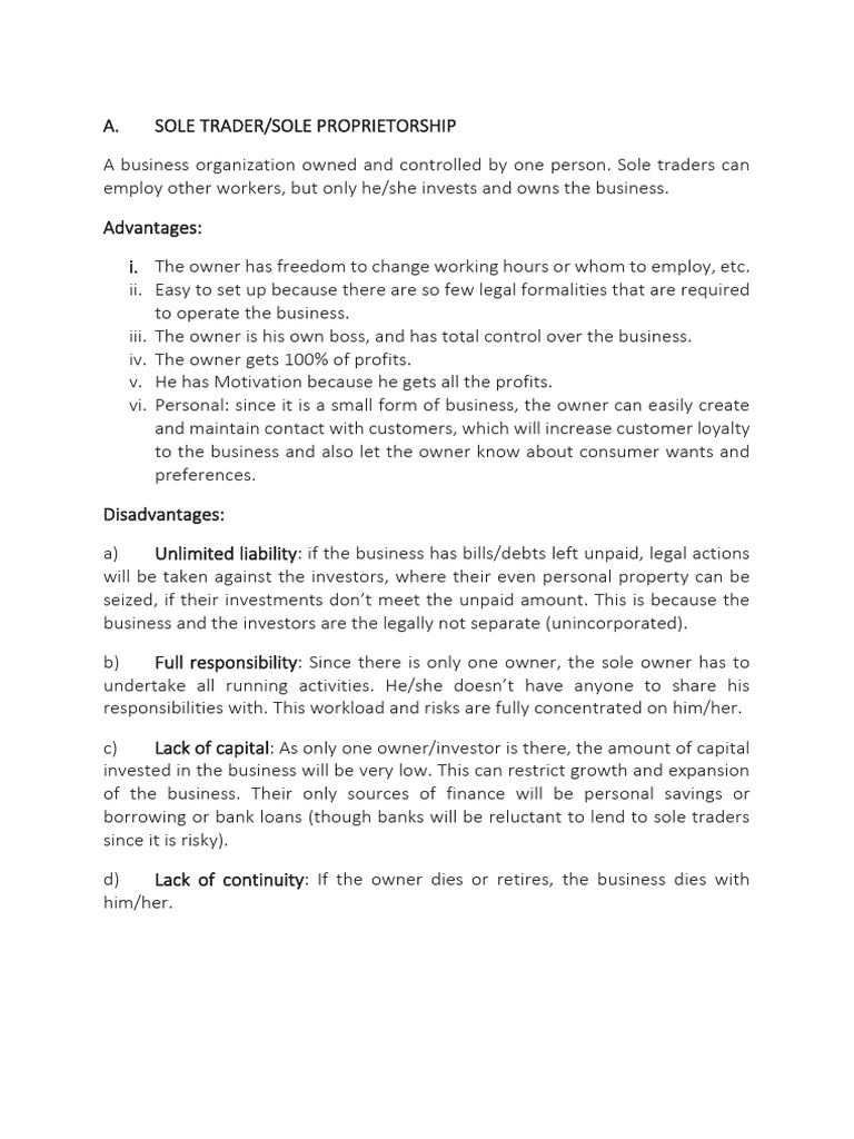 Business Structures: Pros and Cons | PDF | Franchising | Limited Company