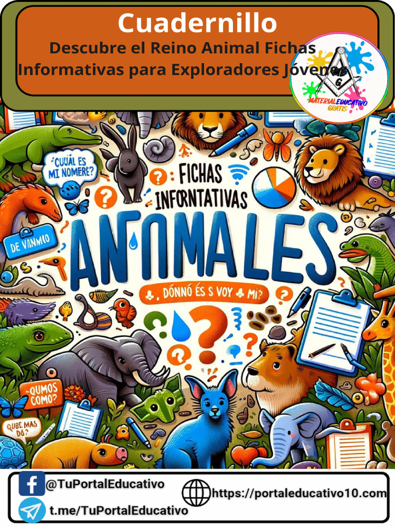 Descubre El Reino Animal Fichas Informativas para Exploradores Jóvenes ...