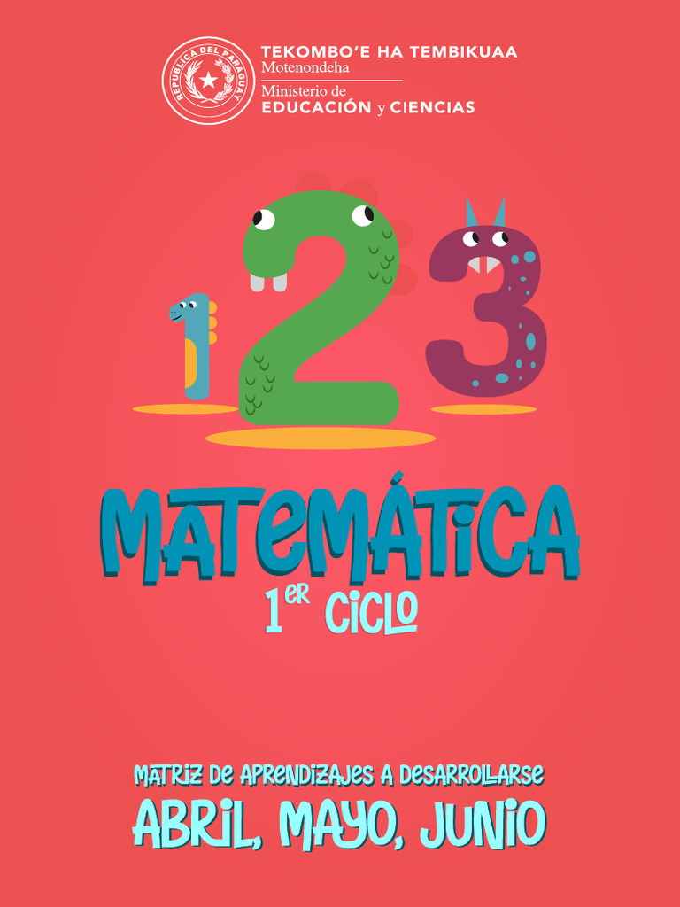 Matematica 1er Ciclo Abril - Junio | PDF