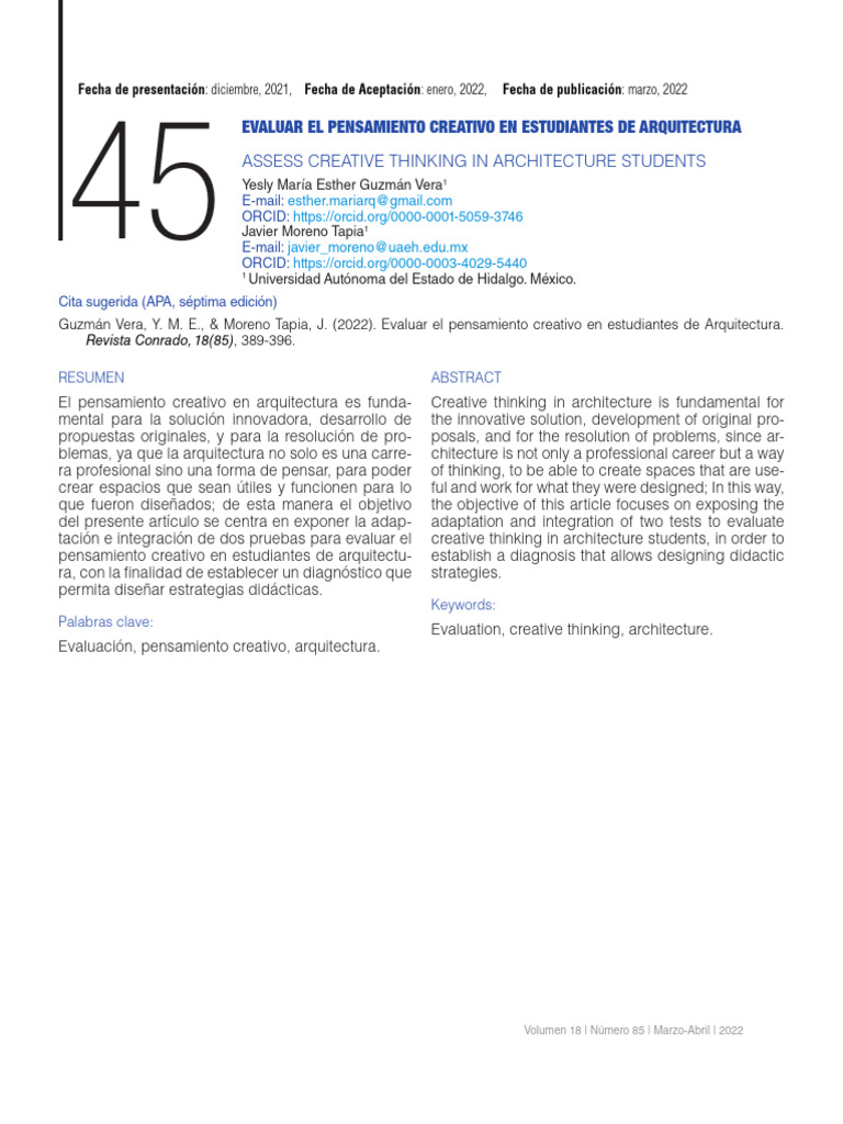 Jlleon,+gestor A+de+la+revista,+a45 | PDF | Creatividad | Pensamiento