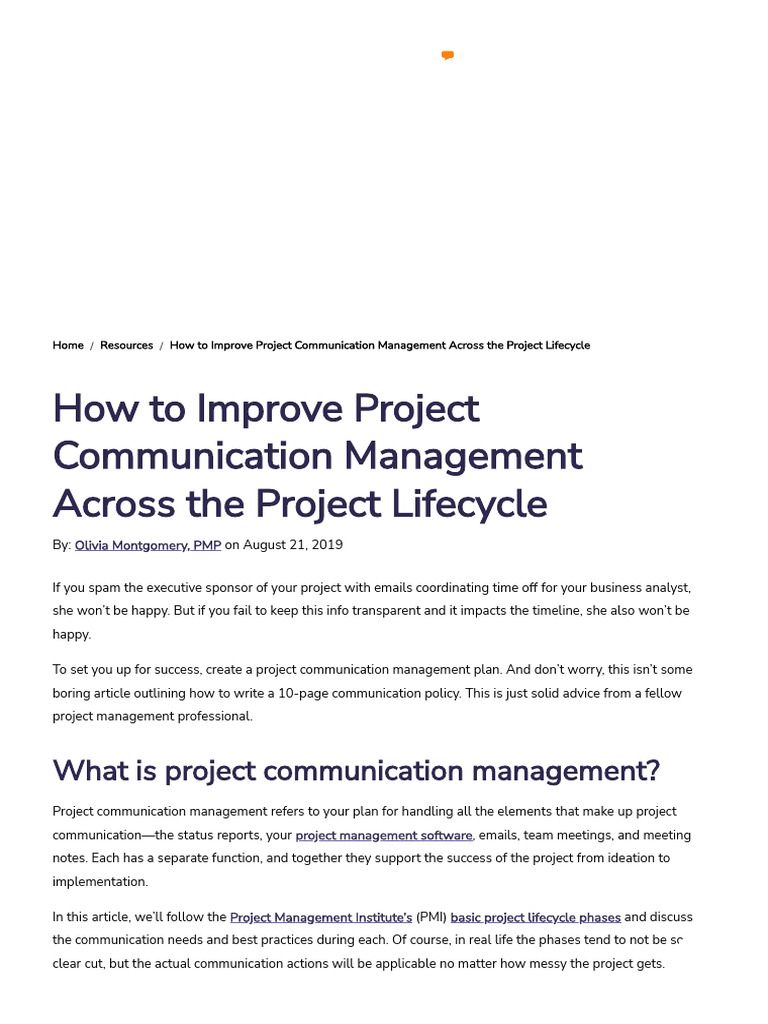 The 5 Main Phases of Project Communication Management - Software Advice ...