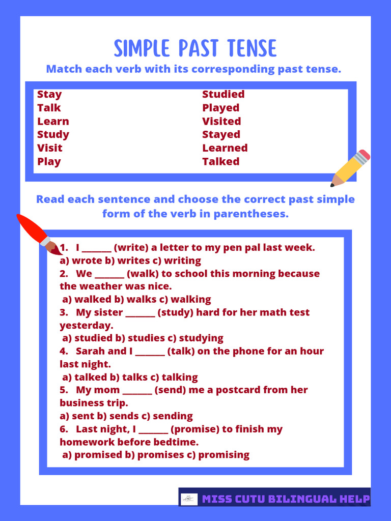 Simple Past Tense Worksheet Kenneth | PDF | Language Arts & Discipline