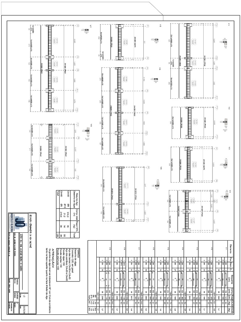 Projeto Estrutural Alex Baldrame - Folha A1 | PDF