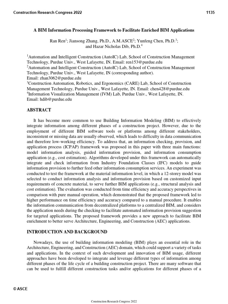 BIM Framework for AEC Efficiency | PDF | Building Information Modeling ...