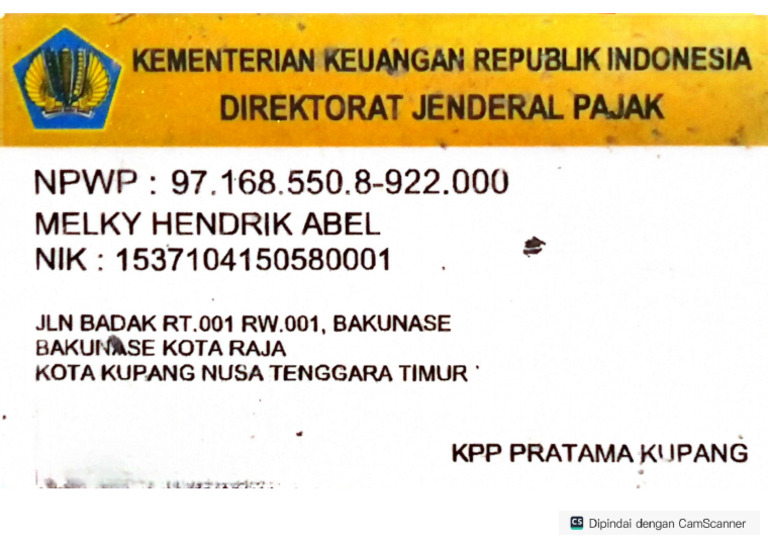 NPWP | PDF