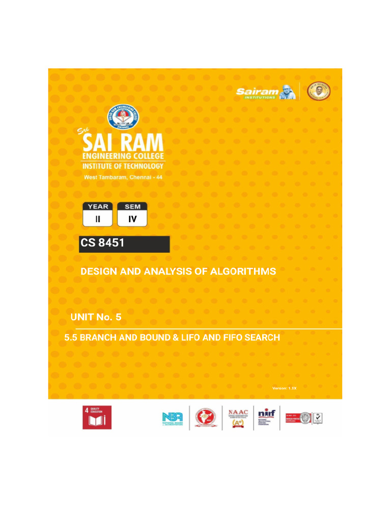 5.5 Branch and Bound - Lifo and Fifo Search | Download Free PDF | Mathematical Optimization ...