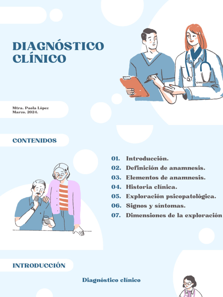 Diagnóstico Clínico y Anamnesis Psicopatológica | PDF | Diagnostico ...