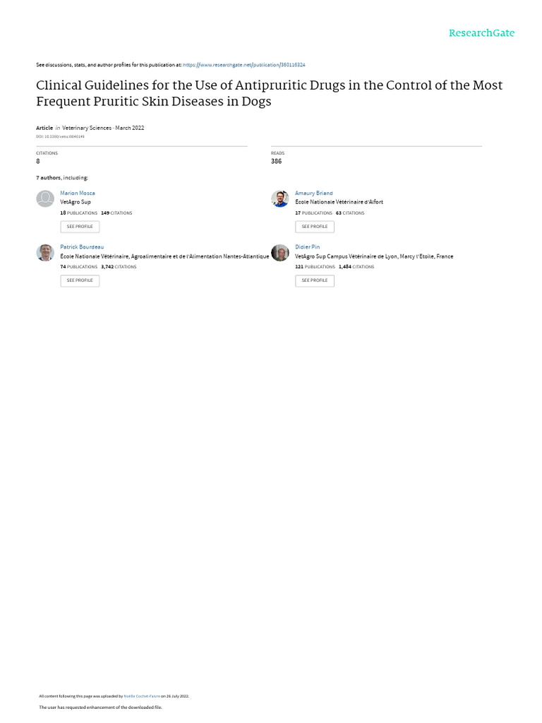 Use of oclacitinib as antipruritic drug during sarcoptic mange ...