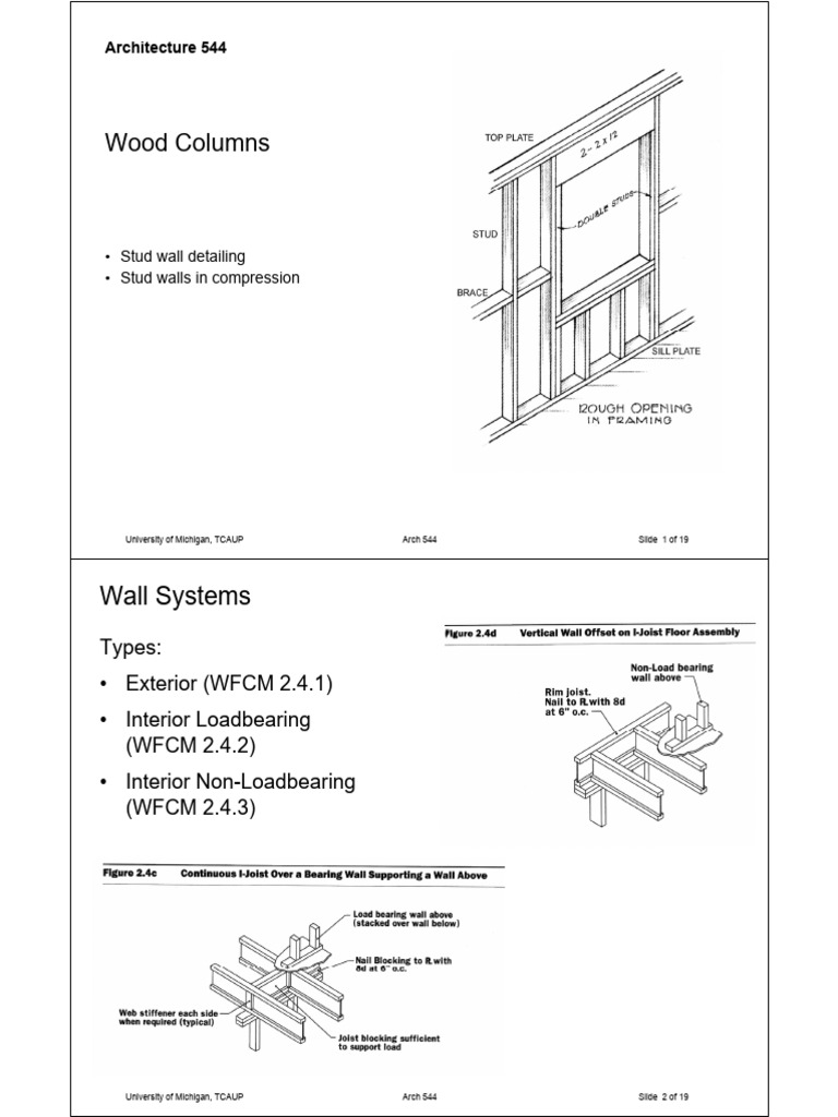 Stud Wall Load Capacity Analysis | PDF | Framing (Construction ...
