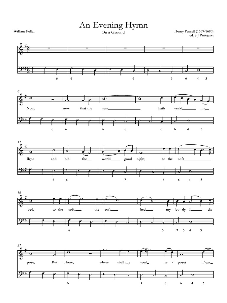 Evening Hymn | PDF