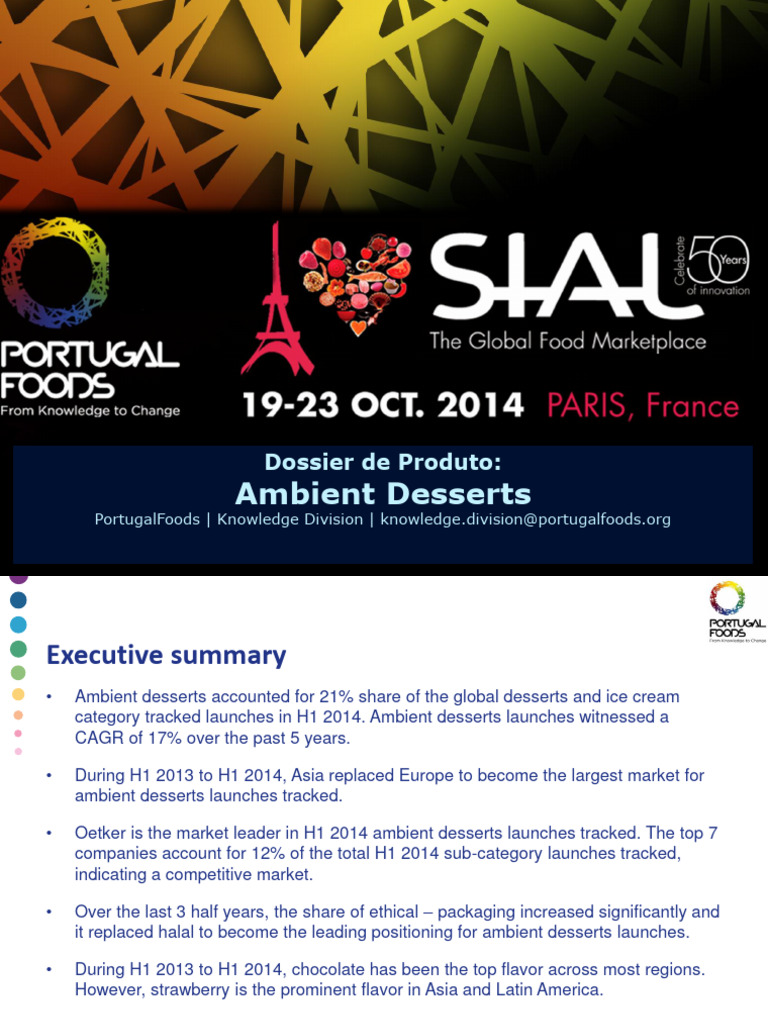 Ambient Desserts - Trends Analysis | Download Free PDF | Sugar ...