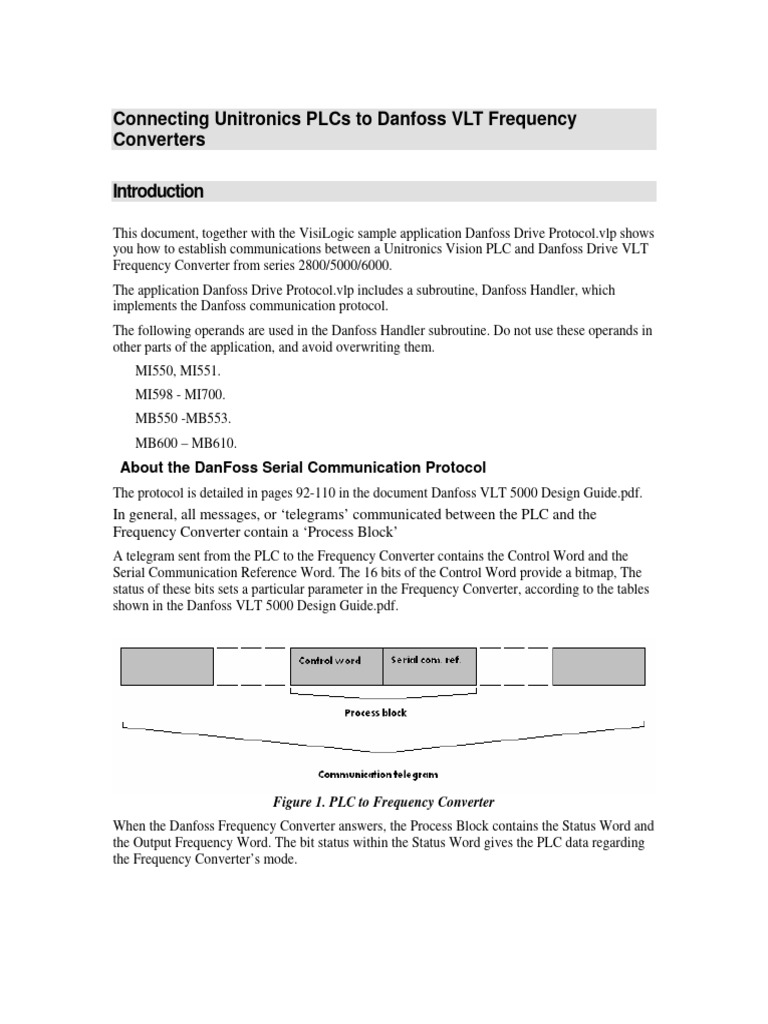 Danfoss Freq Converter Protocol | PDF | Parameter (Computer Programming ...