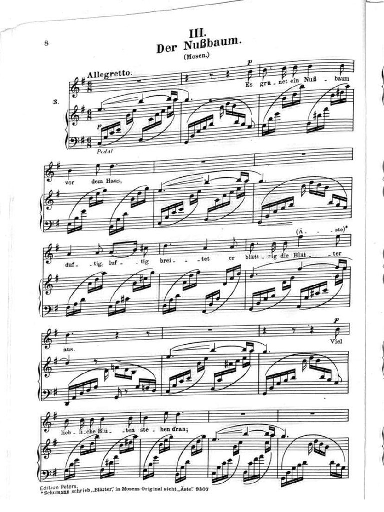 Der Nussbaum-Robert Schumann | PDF