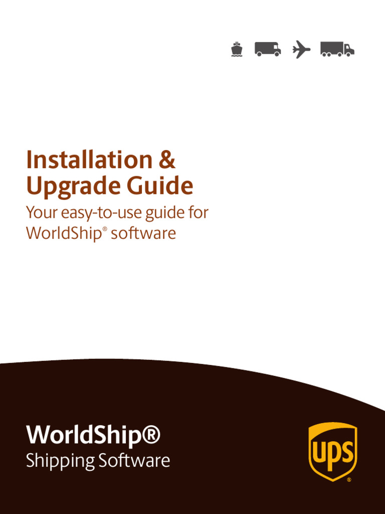 Worldship Installguide Enu | PDF | Installation (Computer Programs) | Microsoft Windows