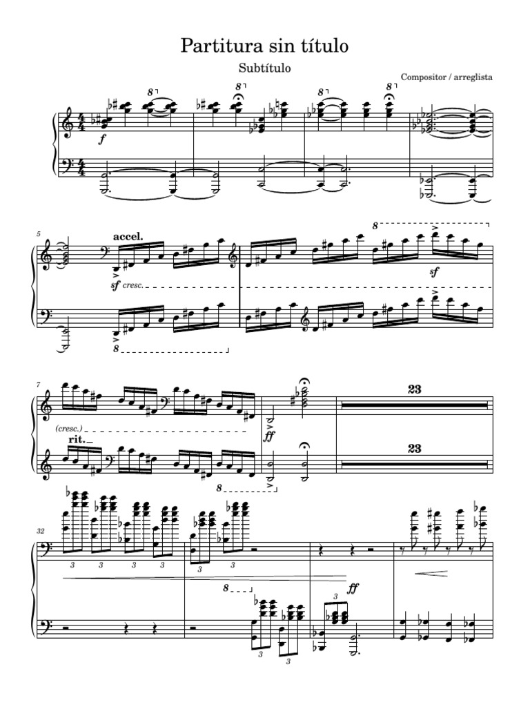Partitura Sin Título | PDF