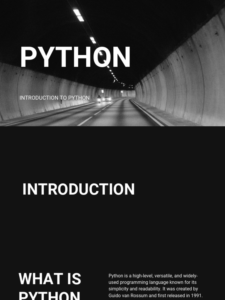 Introduction To Python Download Free Pdf Python Programming Language Computer Programming