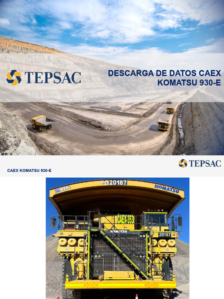 Instructivo de Descarga de Datos Caex Komatsu 930-E Con Equipo Energizado | PDF | Bienes ...