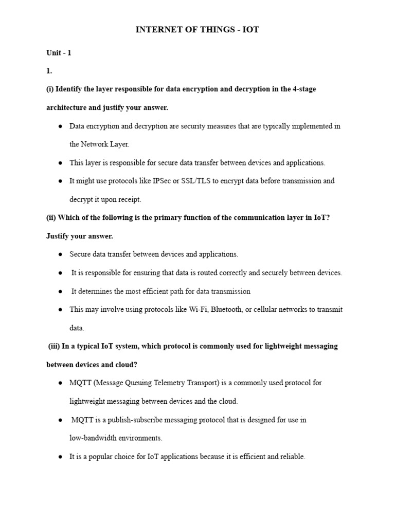IOT | PDF | Internet Of Things | Computer Network