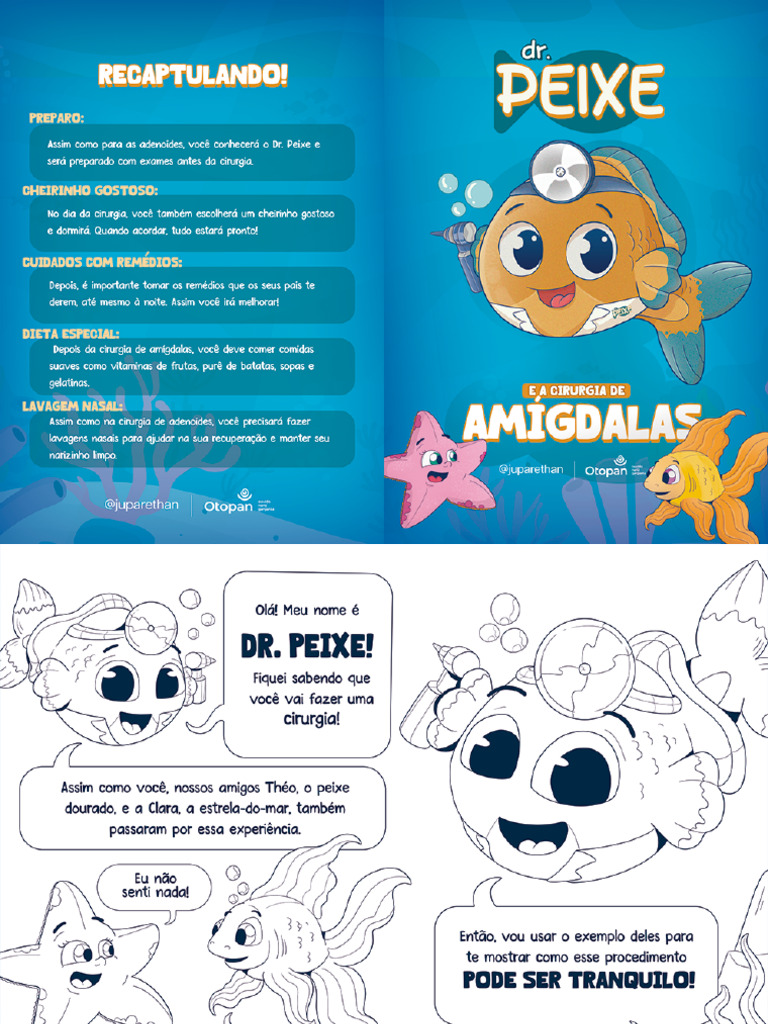 Cópia de Revistinha Dr. Peixe - Versão Amígdalas | PDF