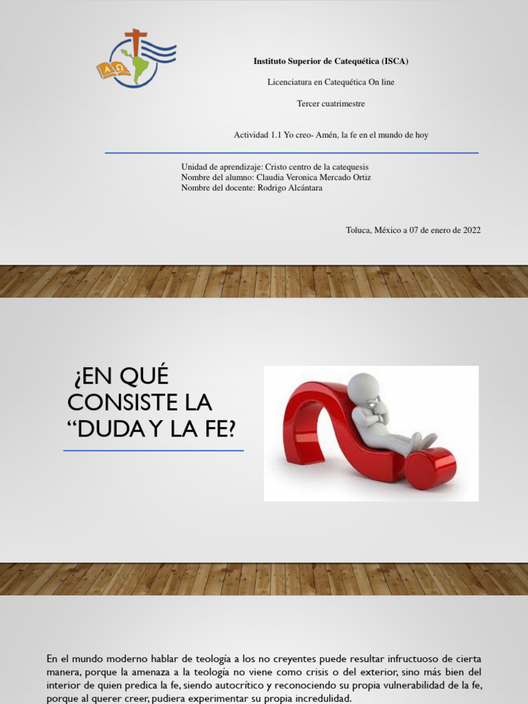 Qué Es La Fe | PDF | Fe | Verdad